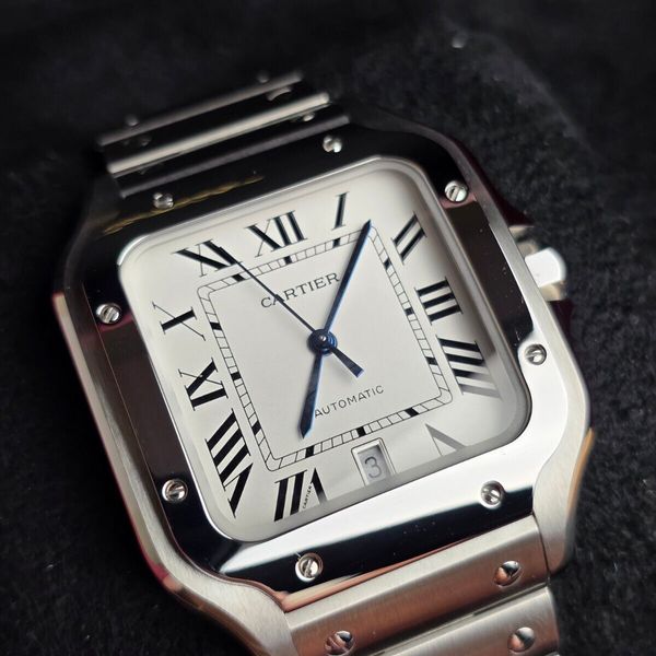 WSSA0009 Cartier Santos Large Stainless Steel Automatic Watch 40mm ...