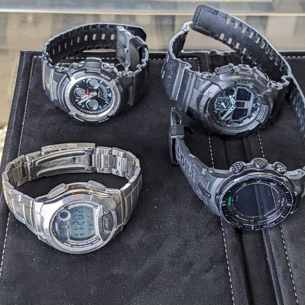 4 Watch Lot Casio G Shock Pro Trek Digital Chronograph Men's As Is ...