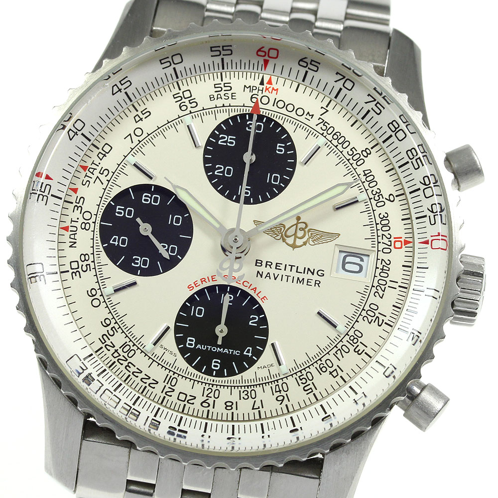 With warranty [BREITLING] Breitling Navitimer Fighters Chronograph ...