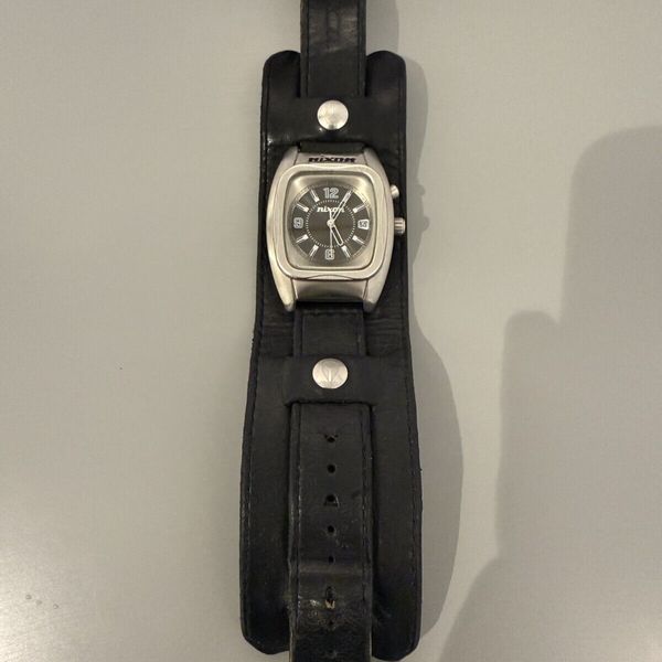 Nixon "The Rocker" "Powerslave" Men's Wristwatch with Black Leather ...