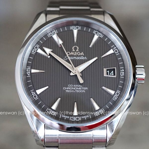 FSOT: Omega Aqua Terra Gray Teak Dial Unworn | WatchCharts Marketplace