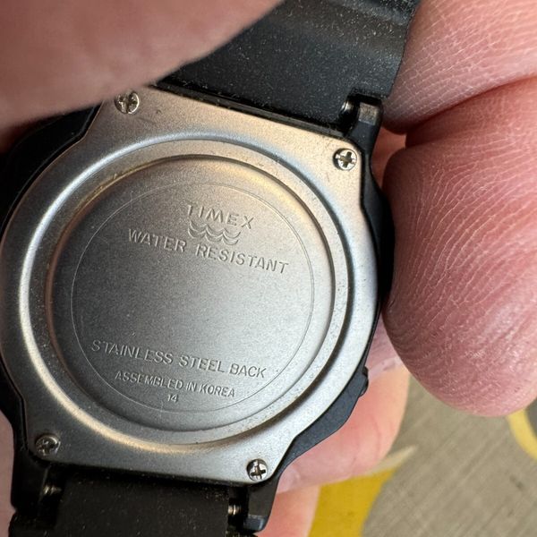 Classic 1980s TIMEX MARATHON menâ s LED digital watch Chronograph ...