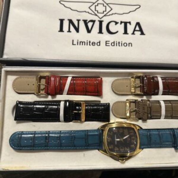 * INVICTA * LIMITED EDITION Used ~ WRISTWATCH ~ with 5 Bands ...