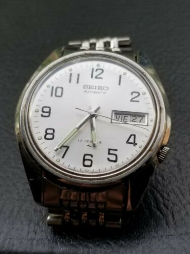 Vintage Seiko 7009-8129 17 Jewel Automatic Self Winding Day & Date Watch | WatchCharts Marketplace