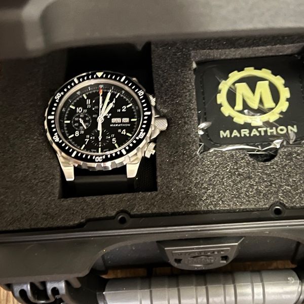 Marathon CSAR MILITARY Chronograph 46mm Dive Watch SEARCH AND RESQUE ...