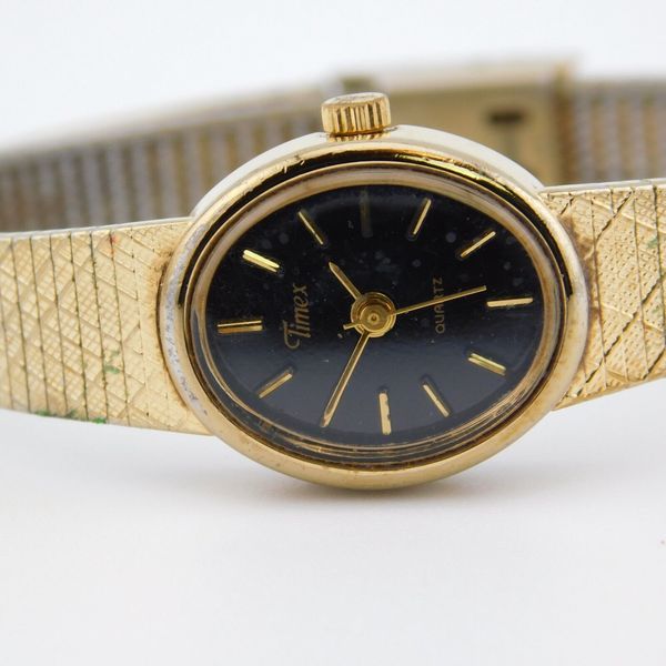 Vintage Timex BA CELL Gold Tone Quartz Analog Women's Watch New Battery ...