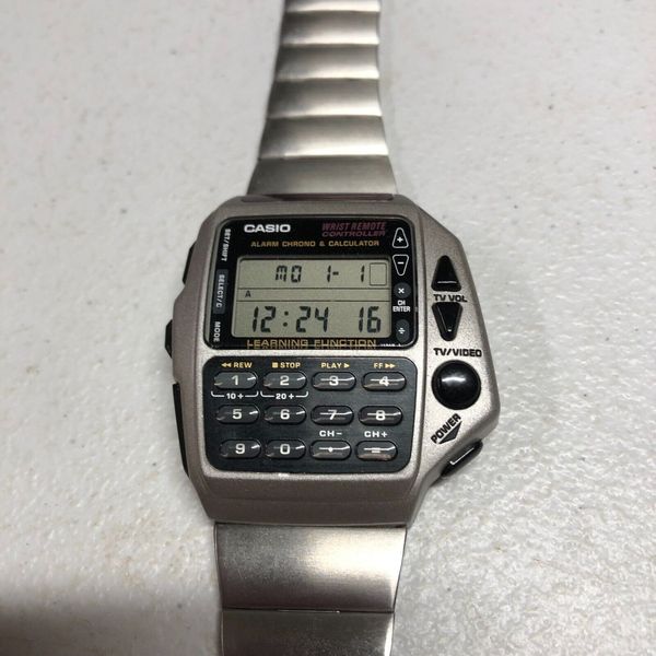 Vintage Casio CMD-40 1174 TV Remote Controller Digital Men's Watch New ...