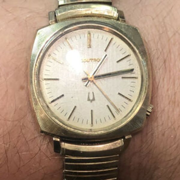 Bulova Accutron N2 10k Rolled Gold 2180 1970’s Working Men’s Watch ...