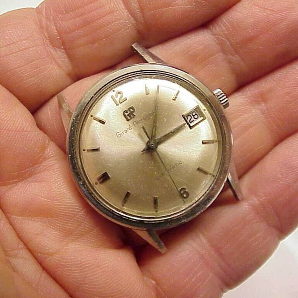 Vintage Girard Perregaux Gyromatic 17 Jewel Watch Will Tick 4 Parts ...