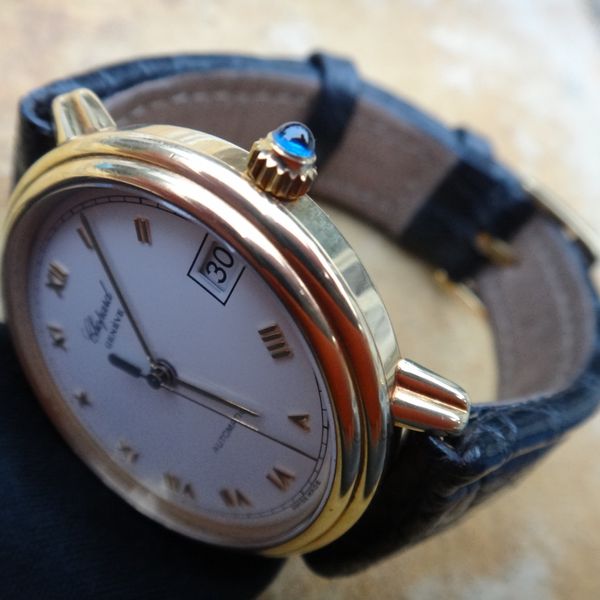 FS: Beautiful 33mm CHOPARD Linea d'Oro 18K Yellow Gold, Date | WatchCharts