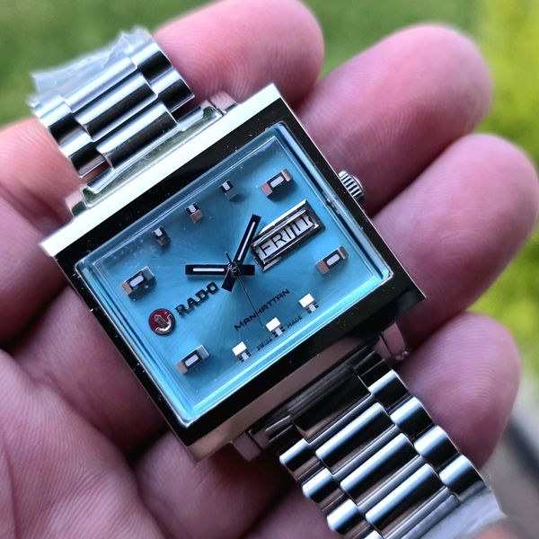 Rado Manhattan Automatic Men's Watch, Stunning Tiffany-Blue Dial ETA ...