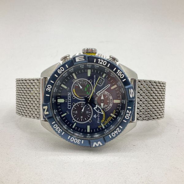 Citizen Promaster Navihawk Eco-Drive Blue Angels 46mm Watch Stainless ...