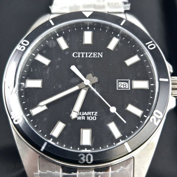 Citizen Mens Quartz Classic Quartz Silver Stainless Steel Watch 42 MM ...