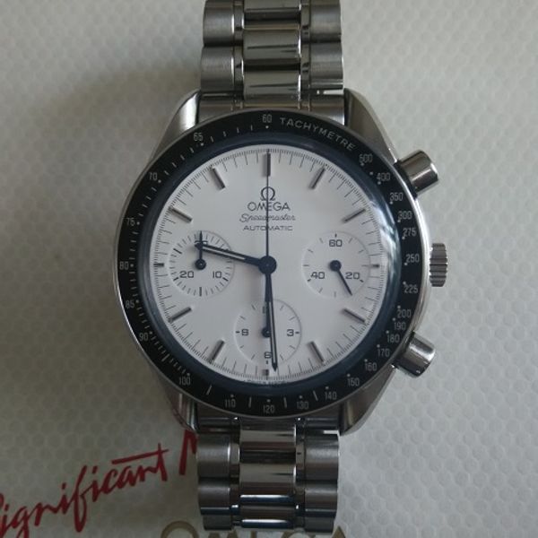 FS: Very Rare Omega Speedmaster Reduced White Dial Unpolished | WatchCharts