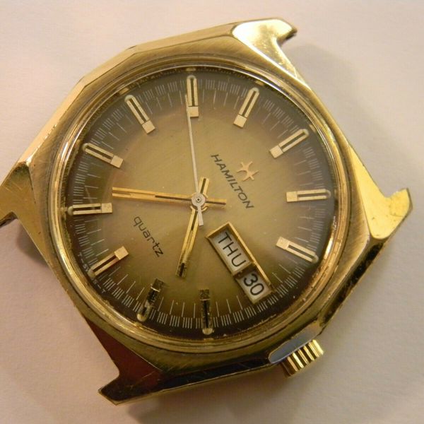 VINTAGE 1981 HAMILTON GENERAL MOTORS MENS 762 QUARTZ WATCH - PARTS OR ...