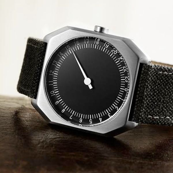 SLOW 24 Hr (One Hand) Watch - Slow Jo - 38mm ~ Canvas Strap - $175 BNIB ...