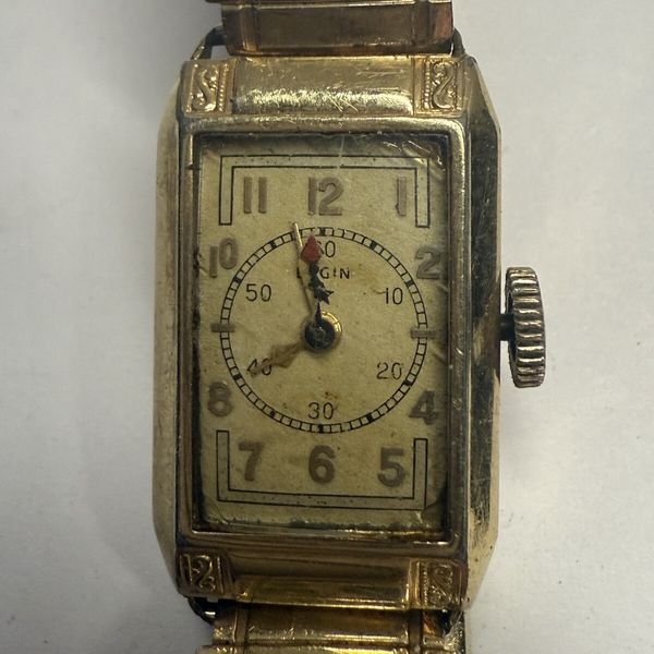 1920s Elgin Dr William Osler 14K Gold Filled Men's Watch *FOR PARTS AND ...