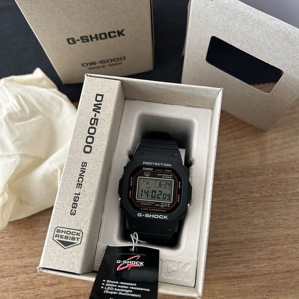 CASIO G-SHOCK DW-5000R REISSUE DW5000 1983 NEW | WatchCharts Marketplace