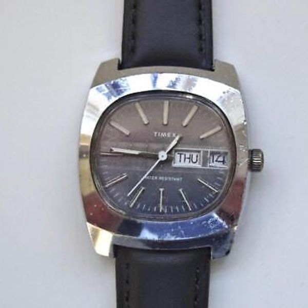 Gent's Vintage TIMEX Hand Wind Watch with Day/Date | WatchCharts ...