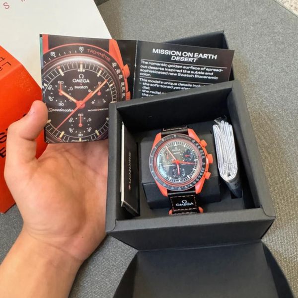 Swatch x Omega Moonswatch Mission To Earth LAVA Watch - With Box ...