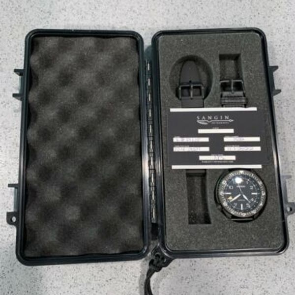 Sangin Instruments Kinetic II K2 Pilot Black DLC Lumed Bezel SOLD OUT ...