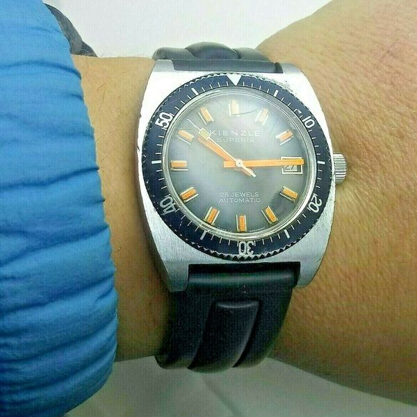 KIENZLE SUPERIA DIVER AUTOMATIC GERMANY WRIST WATCH-1975-DUROWE STOWA ...