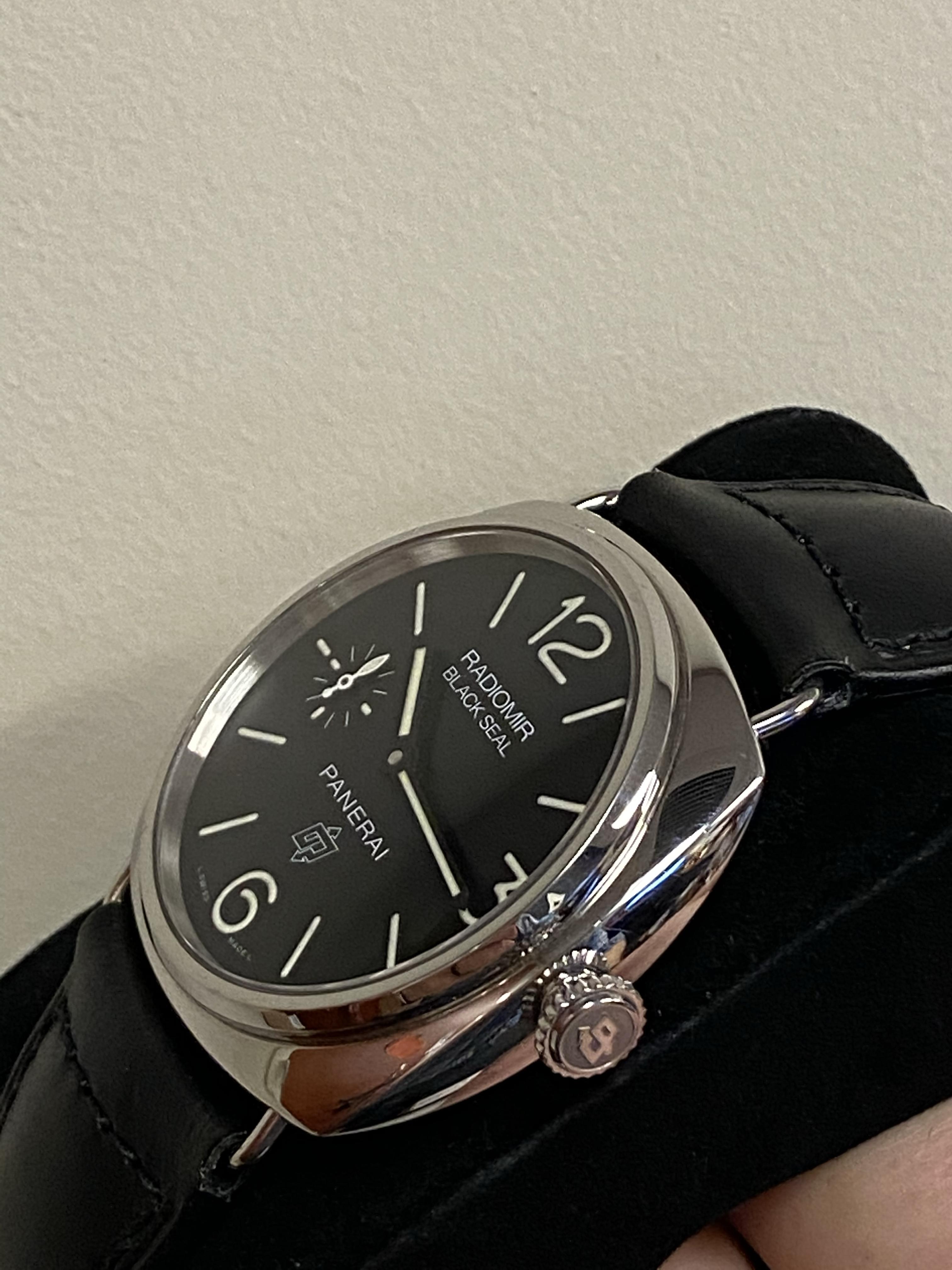 Panerai PAM 380 Black Seal Radiomir Full set with extras | WatchCharts ...