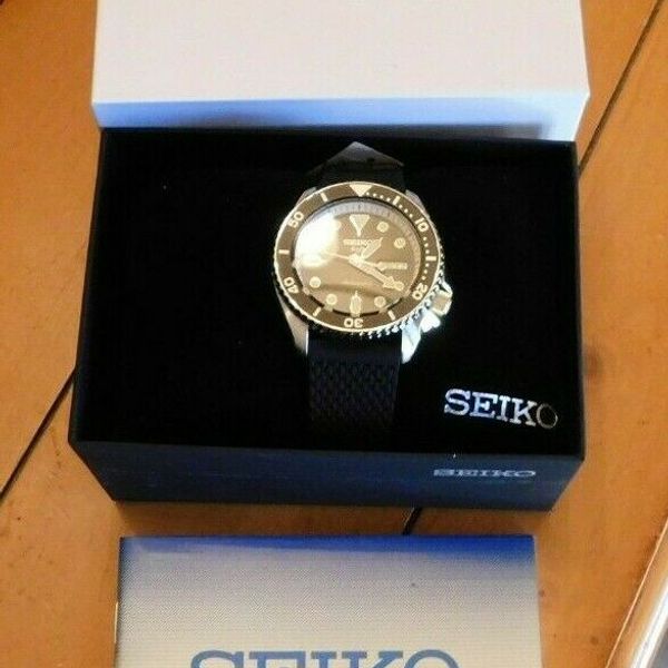 Seiko 5 Sports SRPD95 Men's Automatic Silicone Strap Watch NEW ...