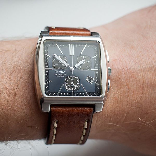 FS: Timex square chronograph "Monaco" homage | WatchCharts Marketplace