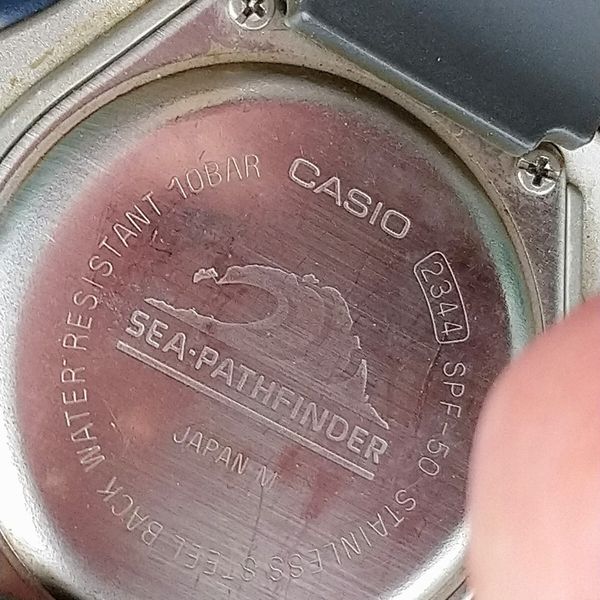 Vintage Casio Sea-Pathfinder Yacht Timer SPF-50. Mod. 2344. New Batt ...