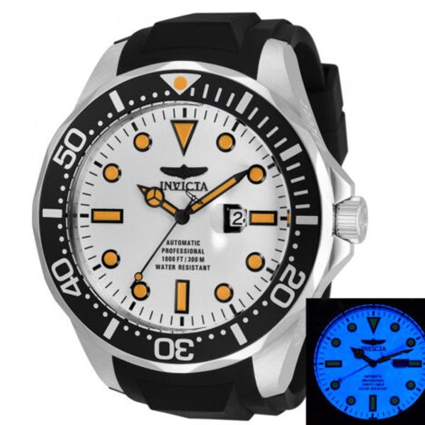 Invicta Grand Diver XL LARGE 60mm Automatic Men's Lume Dial Watch 33600 ...