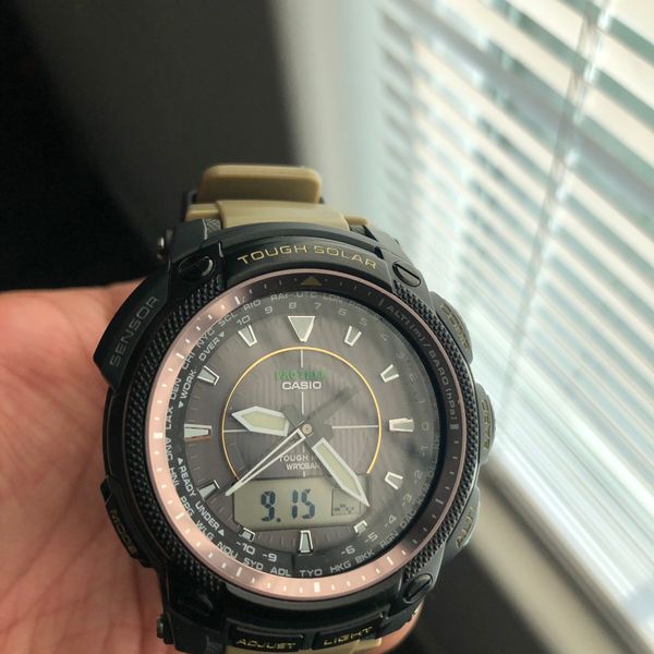 Hard to Find Casio Protrek! Tan Band! Sold Out! FSOT for diver ...