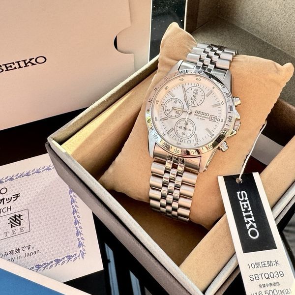 Seiko SBTQ039 JDM Spirit Chronograph Wristwatch Watch Chrono Diver ...