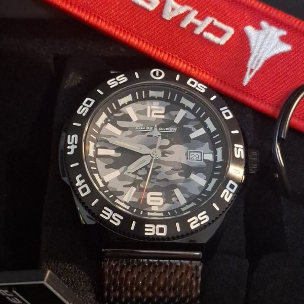 Chase Durer By Invicta Men's Diver Watch Date Window New In Box Black ...