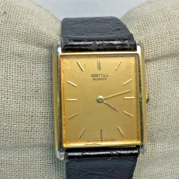 Vintage Seiko Quartz 5Y30-5060 Gold-tone Wrist Watch New Battery Working! | WatchCharts Marketplace