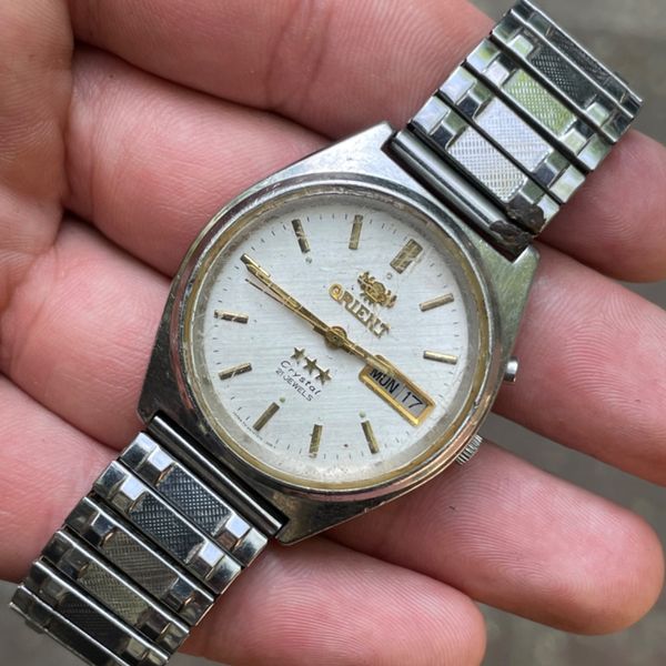 ORIENT 3 STARS AUTOMATIC DAY DATE MENS WATCH 35MM JAPAN WATCH ...