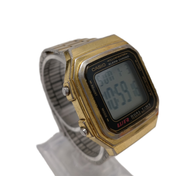 Vintage Casio A178W Digital Watch Gold Tone Stainless Steel Working ...