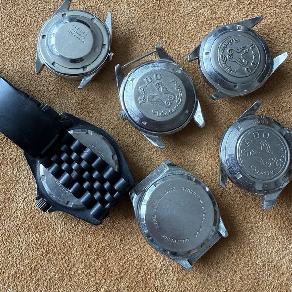 6 Watches For Parts Or Repair Seiko, Rado, Zodiac & Helbros ...
