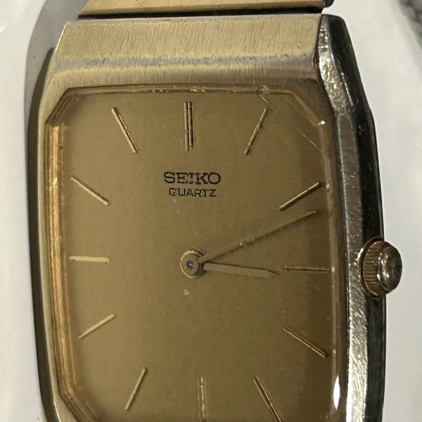 Vintage Quartz Seiko Men 6530-5089 Gold Tone Dial Quartz Analog Watch ...