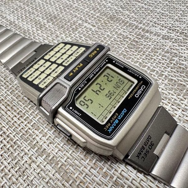 CASIO DATA BANK DBC-V500 Digital Watch Voice Recorder 1990s Working ...