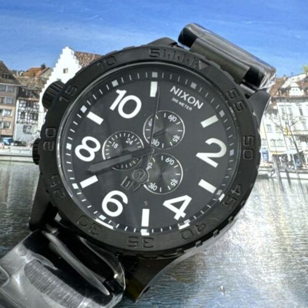 Nixon 51-30 Chrono Men's Black Watch - A083-001-00 | WatchCharts Marketplace