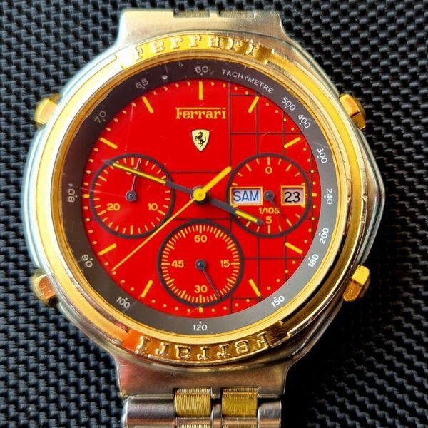 Cartier Ferrari Formula 1 Quartz Analog Chrono Watch - Red Dial - Seiko ...