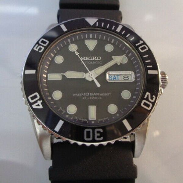 Seiko Diver Mens Watch Day & Date Automatic 7S26-0040 SKX031J Black SN ...