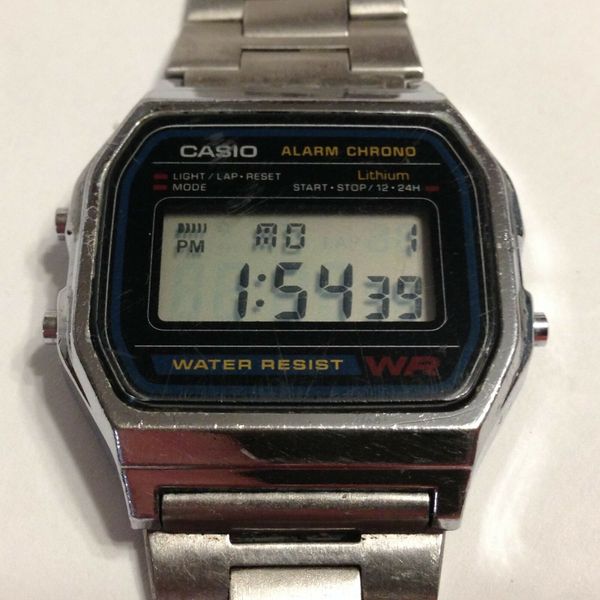 Casio A158W Original Vintage Water Resistant Alarm Chronograph Watch New Battery | WatchCharts ...
