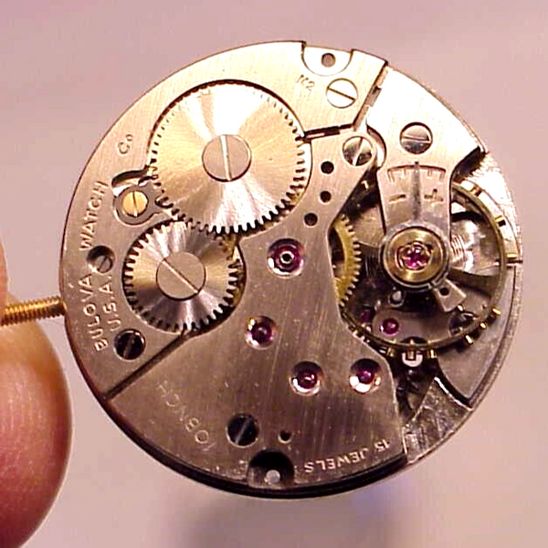 #2 NOS Vintage Bulova Military Watch Movement 10BNCH 10 BNCH 15J 15 ...