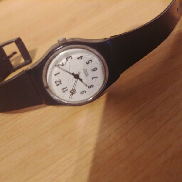 Swatch watch black 8213 vintage retro | WatchCharts Marketplace