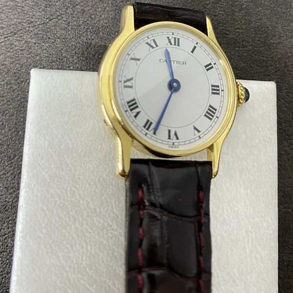 VINTAGE CARTIER PARIS 18K YELLOW GOLD LADIES WATCH | WatchCharts ...