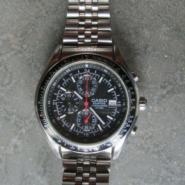 Classic!! Casio Edifice EF-503 1AV - fresh battery & gasket ...