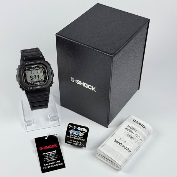 CASIO G-SHOCK GW-5000U-1JF Tough Solar Multi Band 6 Radio Digital Men's ...