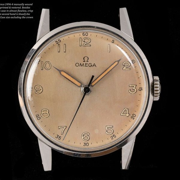 Vintage OMEGA 1940's cal 280 (30T2SC) ref 2496-4. Original buckle! No ...